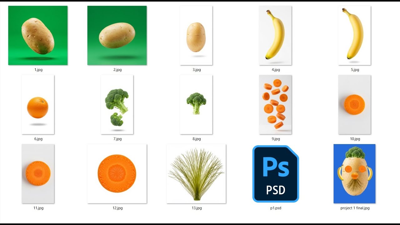 P1 Photo manipulation Fruit Themed Portrait - YouTube