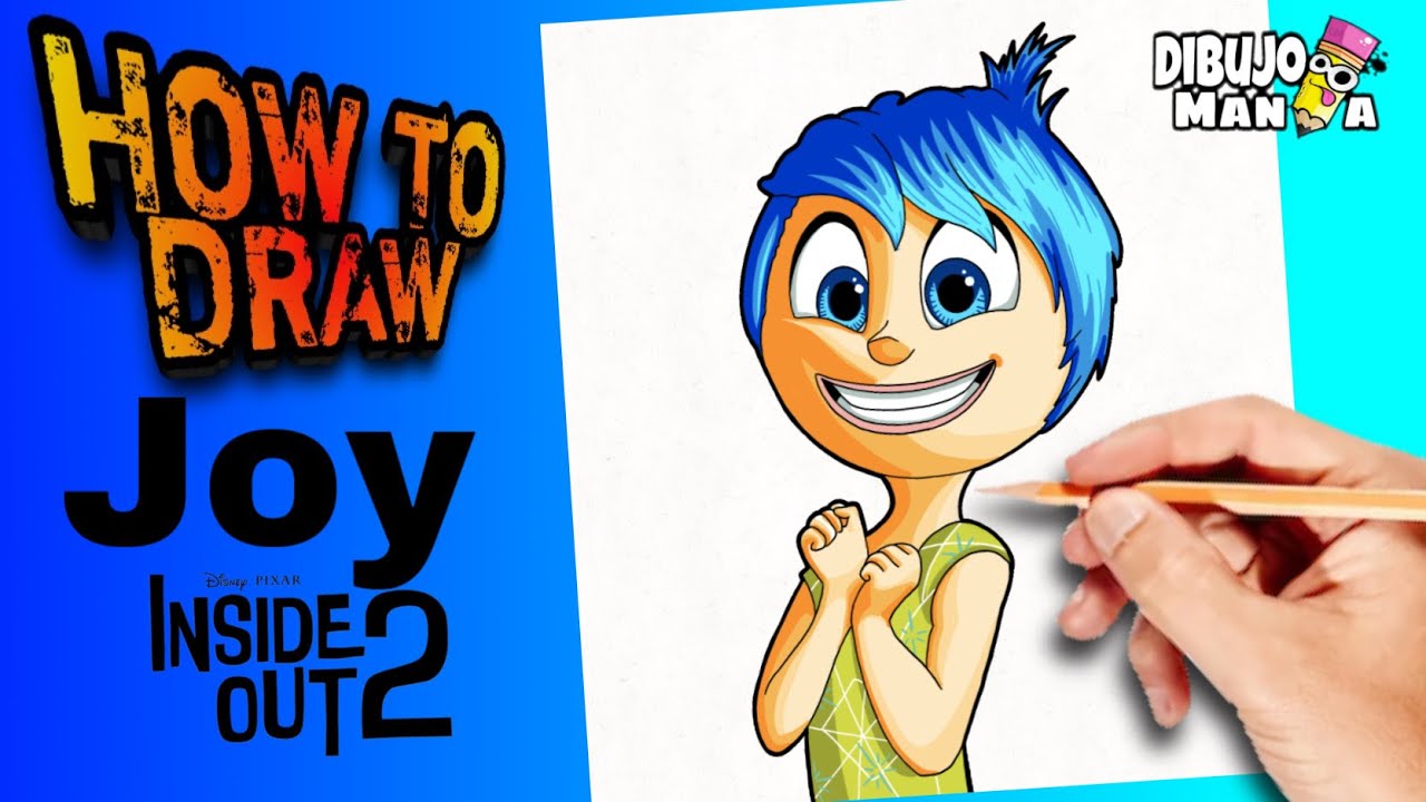 HOW TO DRAW JOY Fron Inside Out 2 | como dibujar a Alegría de ...