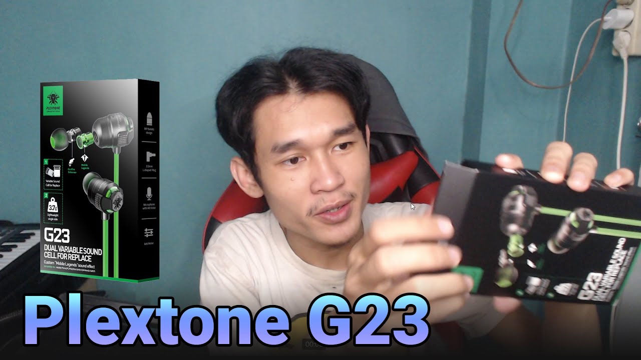 Plextone G23 Earphone Gaming Review Sound & Mic Test - YouTube