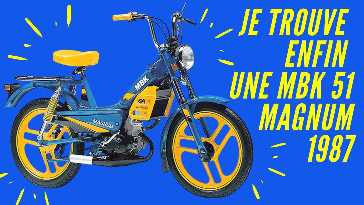MBK 51 MAGNUM de 1987 Présentation de la 51 telle que je l'ai achetée ...