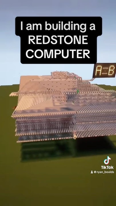 Building my Redstone Computer and adding the binary comparator in Minecraft! - YouTube