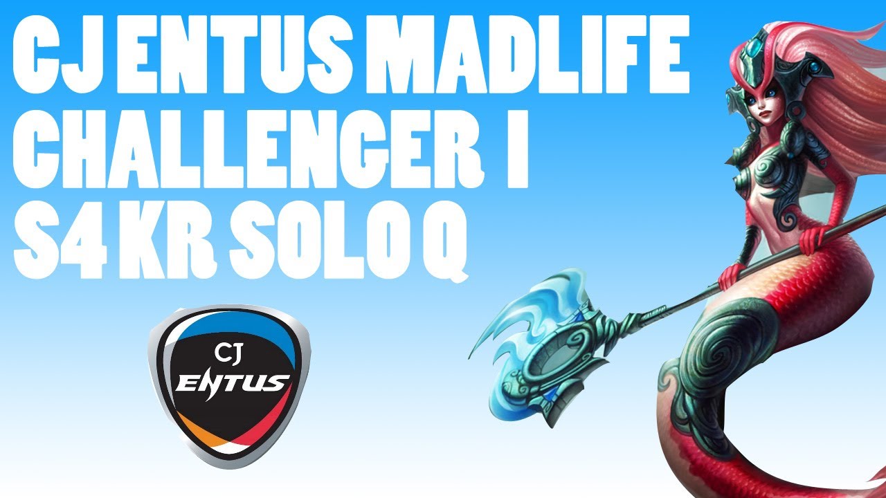 CJ Entus Frost MadLife - Nami Support - Korean Challenger Solo Queue - YouTube