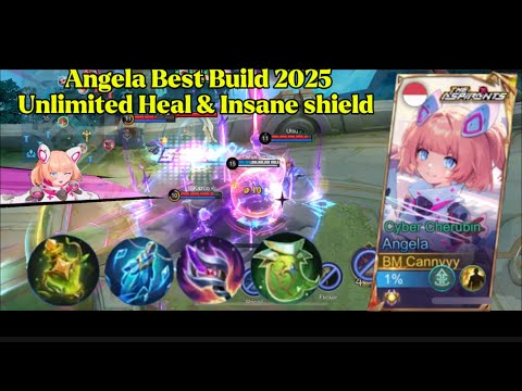 ANGELA BEST BUILD 2025‼️ANGELA USERS TRY THIS INSANE SHIELD BUILD‼️🌸💖 ...