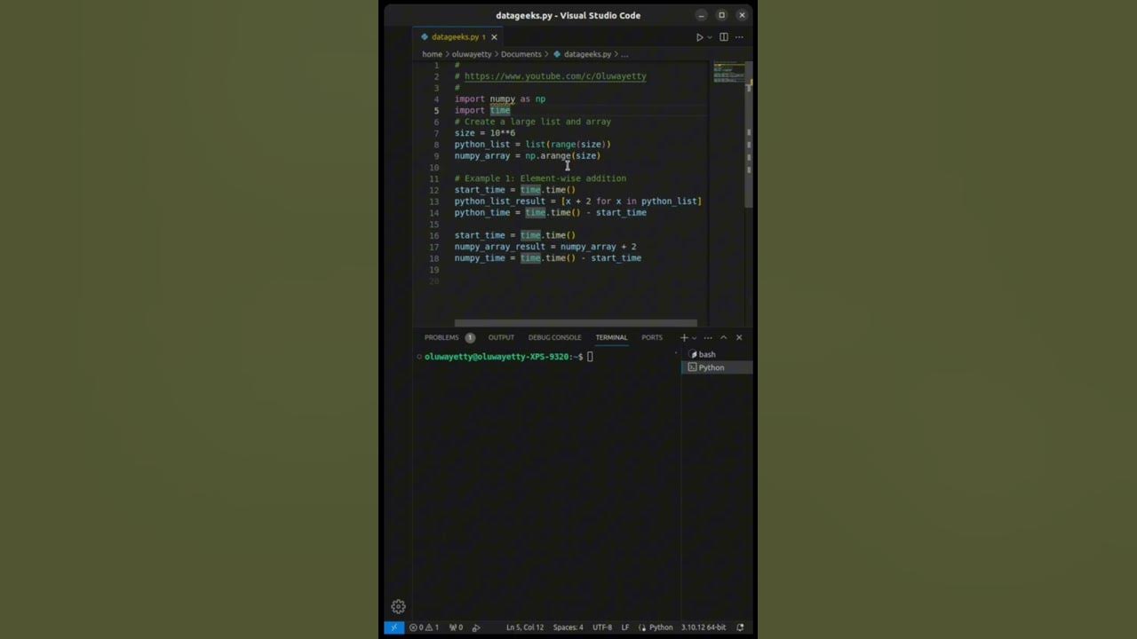 Python List Vs Numpy Numpy Pythonlist Datascience Youtube