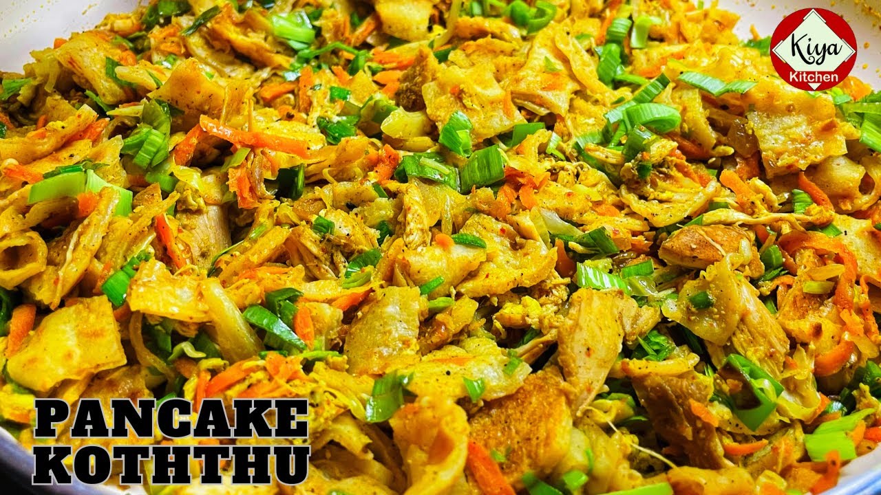 කොත්තු කන්න ආස හිතුනම හදන ලේසිම ක්‍රමය | Easy Pancake Kottu recipe ...