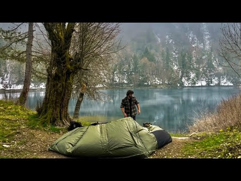 YENİ ŞİŞME ÇADIRIMIZLA GÖL KENARINDA KAMP