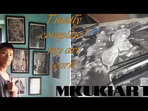 FINALLY COMPLETED MY ART WORK || 20 hours drawing @Mkukiart - YouTube