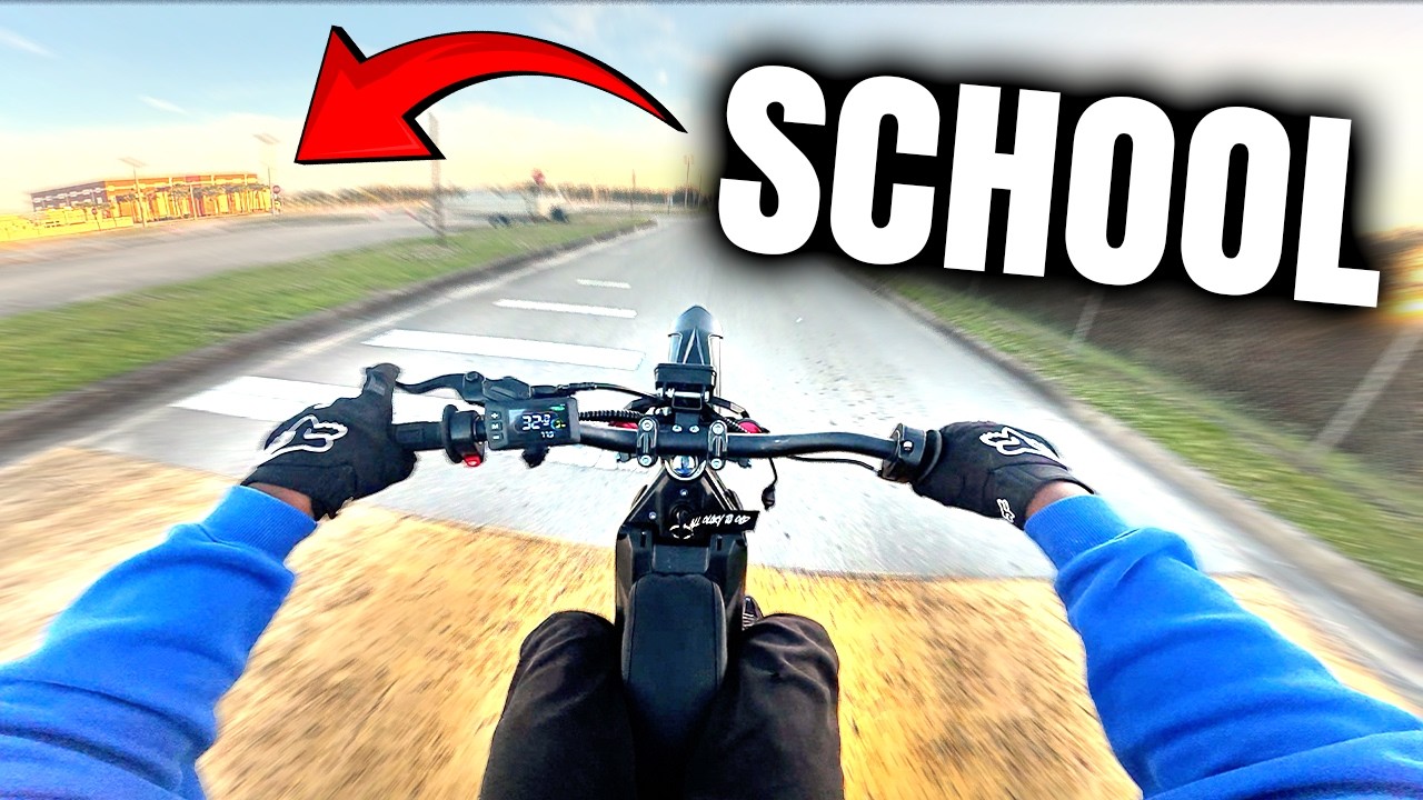 I Took My Mini STARK VARG To School! (50+ MPH) - YouTube