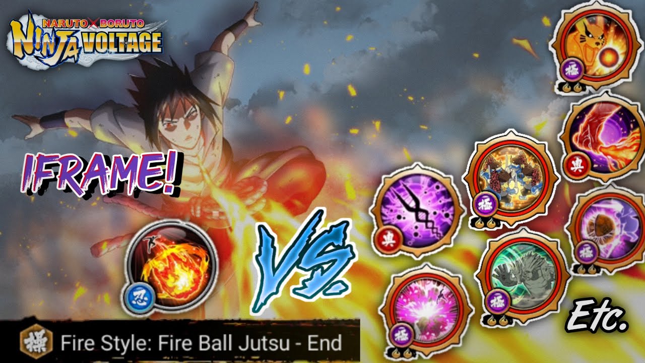 Sasuke Uchiha Fire Style: Fire Ball Jutsu - End Vs Ultimate Jutsu | Nxb ...