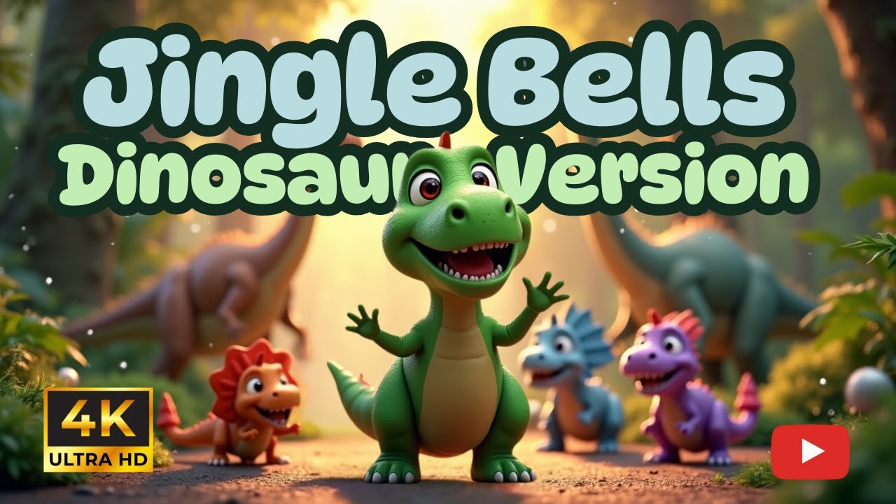 Jingle Bells Dinosaur Version! Sing Along with T-Rex - A Fun Jurrassic ...