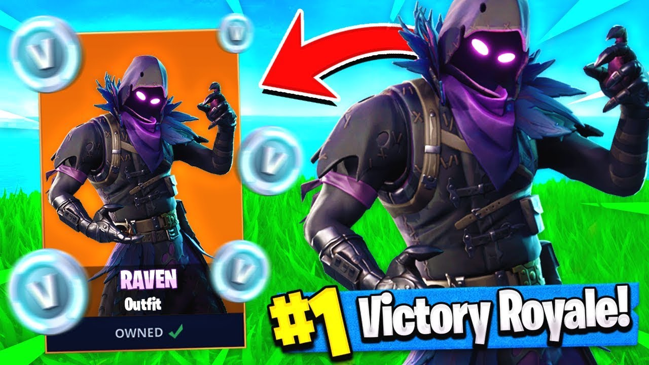 NEW Free "RAVEN" SKIN UPDATE + GLIDER!! ( Fortnite Raven Gameplay ...