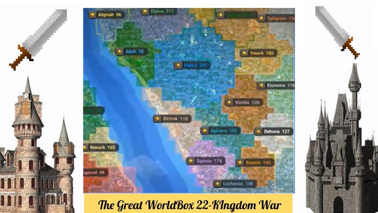 WorldBox | 22 Kingdom Free-For-All (0.5.180) - YouTube