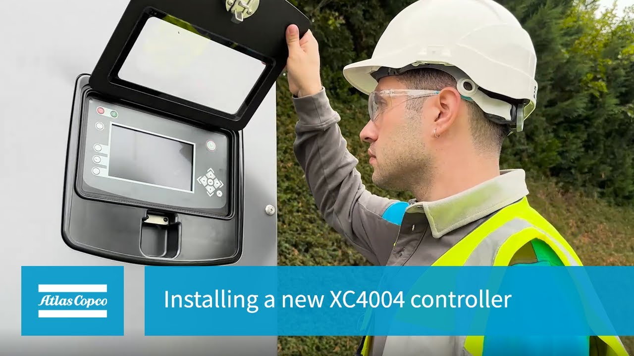 How to Install a New Atlas Copco XC4004 Controller - YouTube