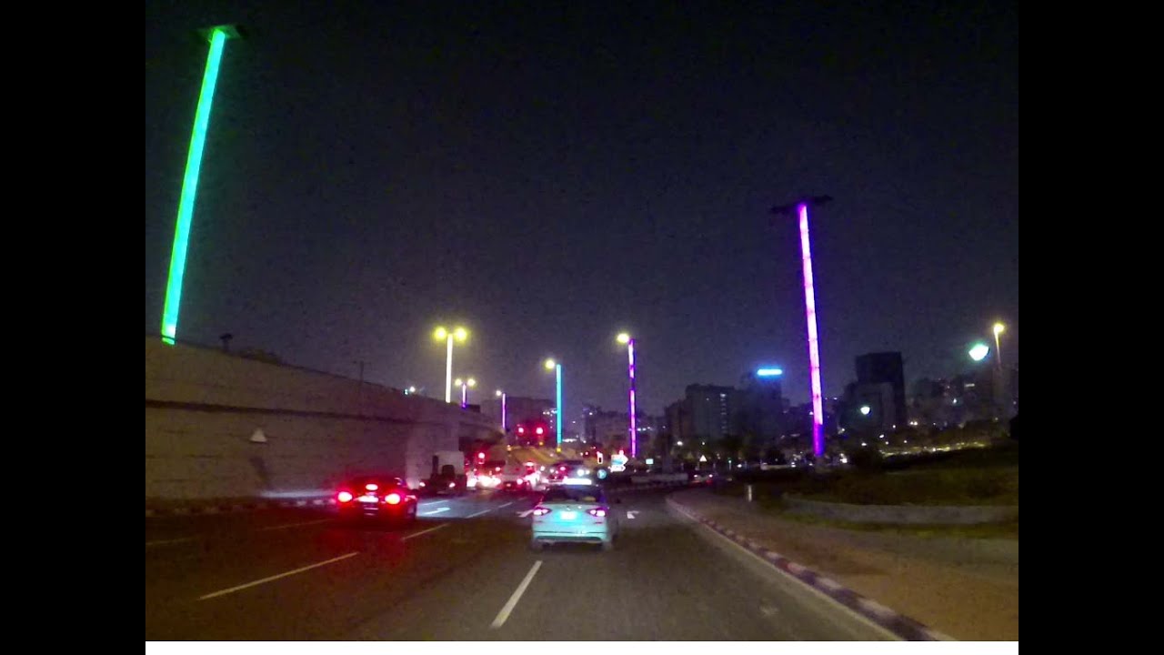 Night view road - YouTube