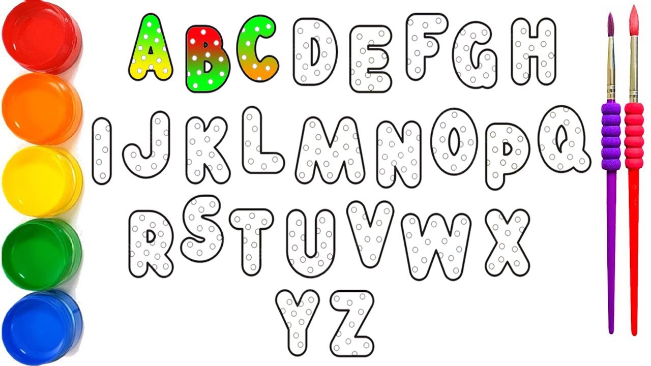 Abc for Kids | abc, abcd | Let's Learn Alphabet to Read and Paint abc ...