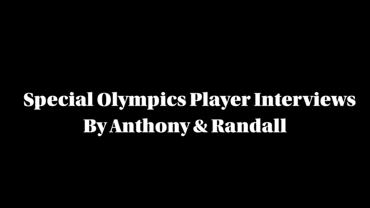 Special Olympic Player Interviews - YouTube