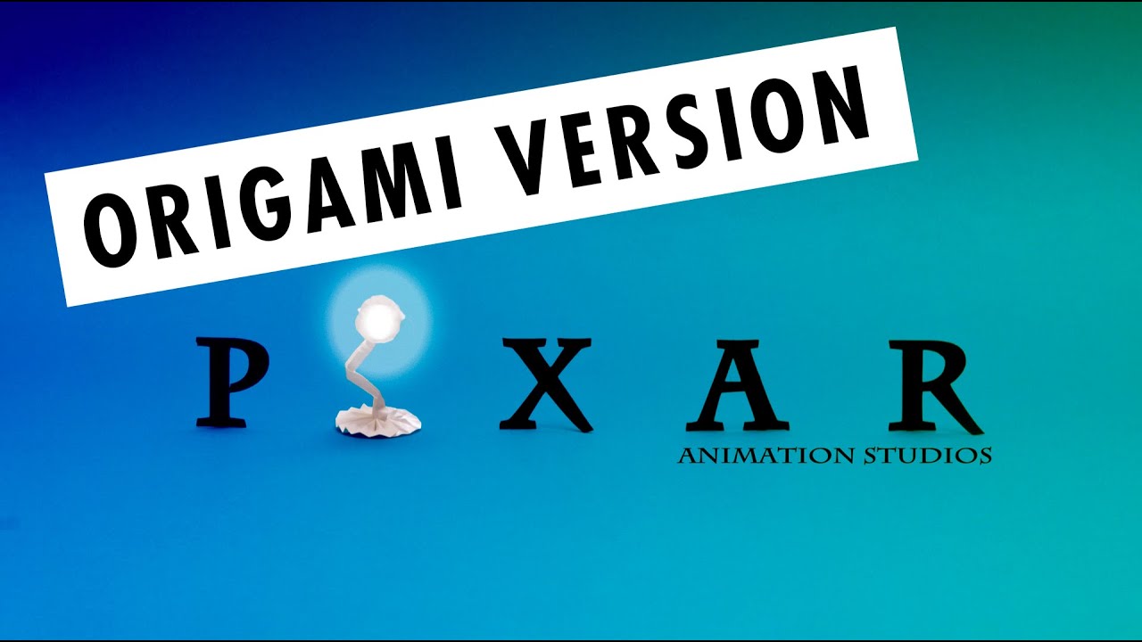 Pixar intro animation (Origami version) - YouTube