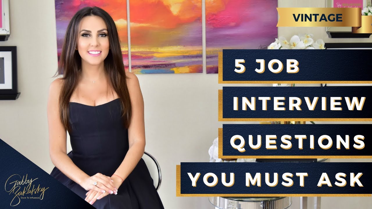 5 Job Interview Questions You Must Ask Youtube