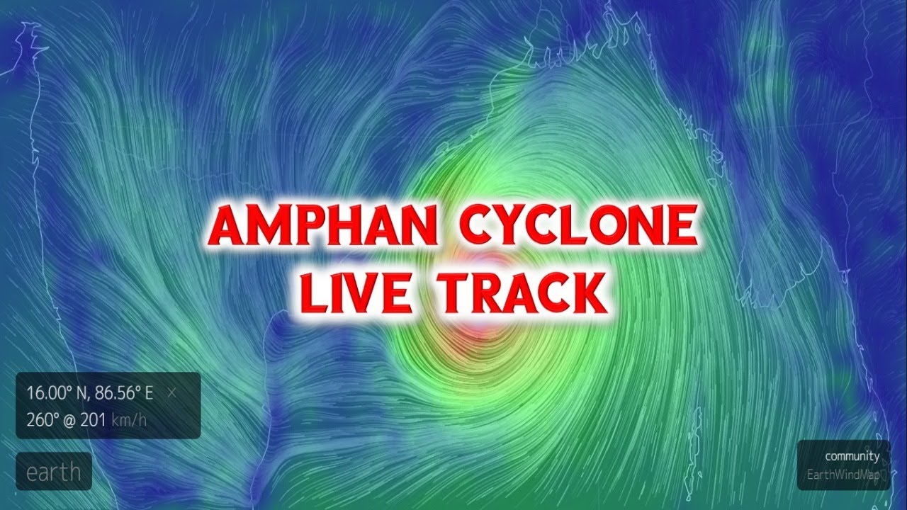 Amphan Cyclone Live Track - YouTube