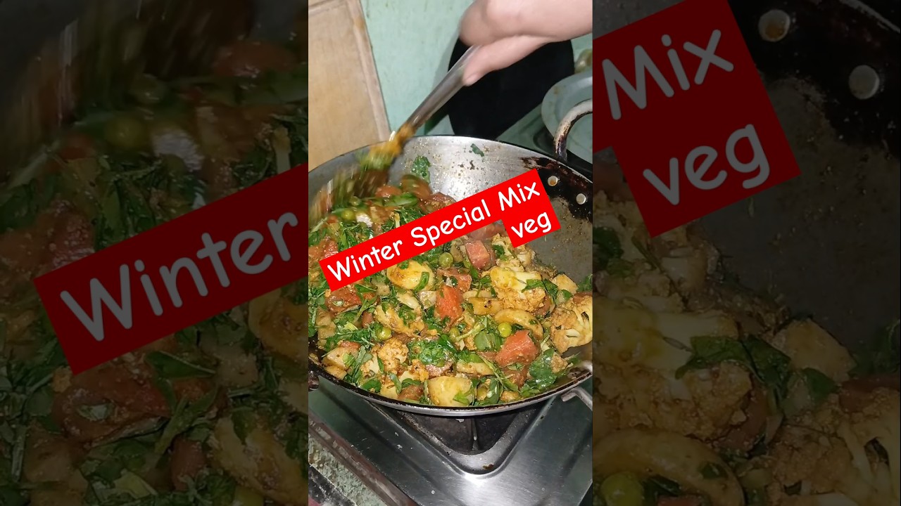 WINTER Special Mic Veg Recipe#shorts #ytshorts #mixveg #food # ...