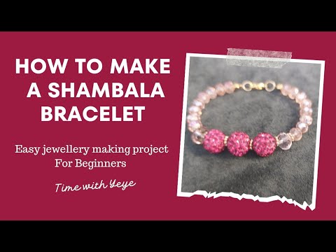 How to Make a Shambala Crystal Bracelet in a fun and easy way. # ...