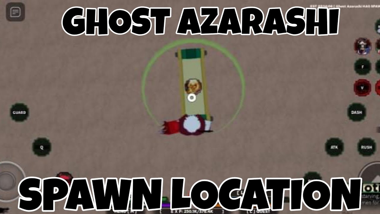 GHOST AZARASHU COMPANION SPAWN LOCATION - YouTube