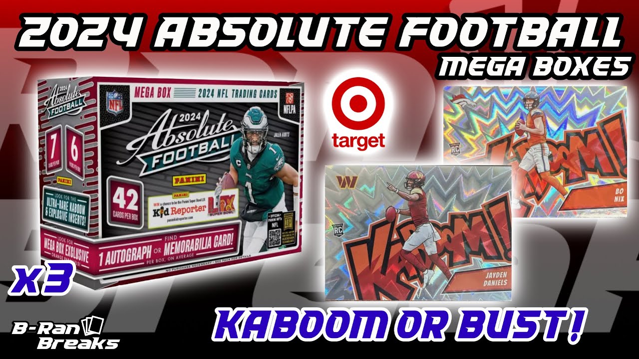 KABOOM OR BUST! 🚨 TARGET 2024 Absolute Football Mega Boxes! ABSOLUTE ...