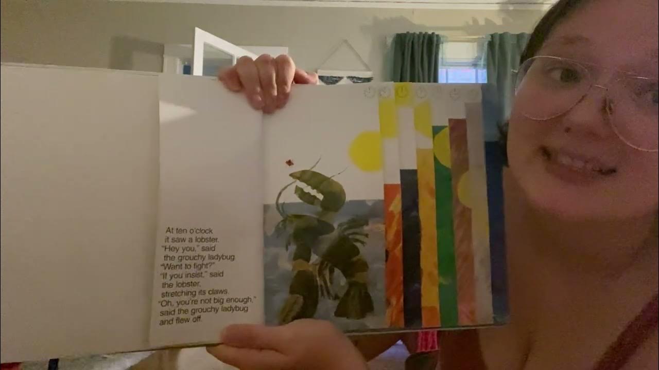 The Grouchy Ladybug by Eric Carle, read for my niece - YouTube