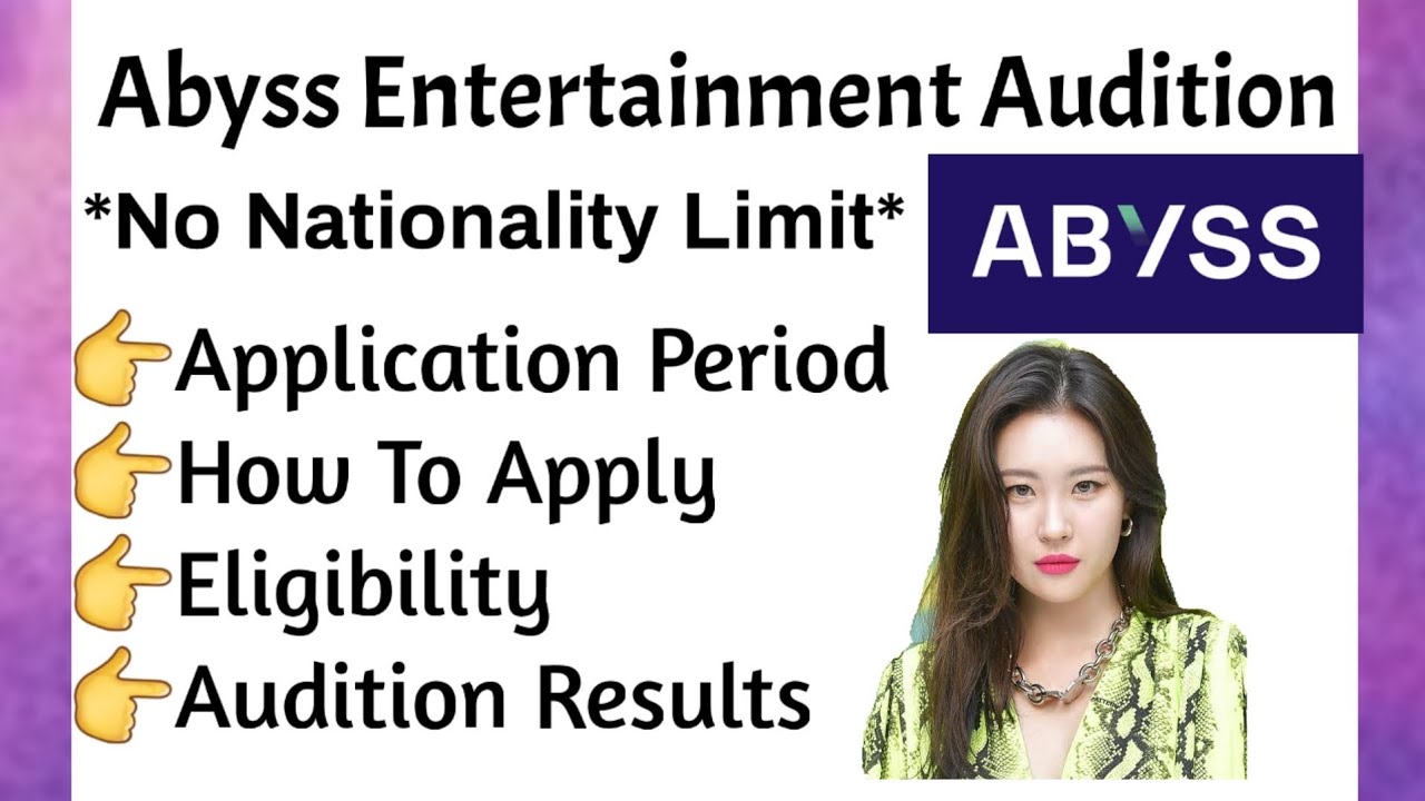 Abyss Entertainment Audition | Kpop Audition 2023 June - YouTube