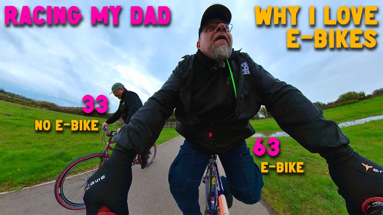 Racing My Dad | Why I love E-bikes | Retro MTB ebike conversion commuter build - YouTube