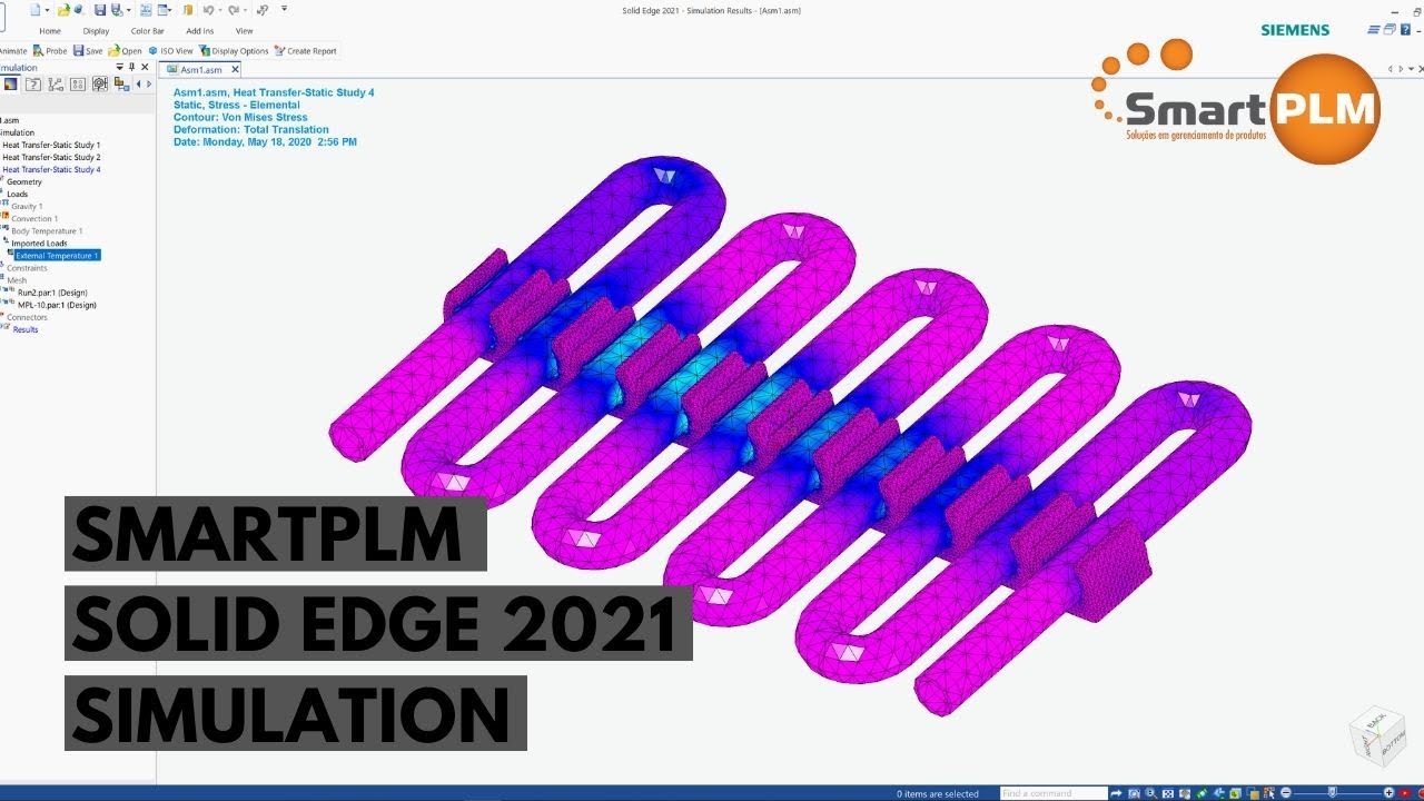 Solid Edge 2021 Simulation - YouTube