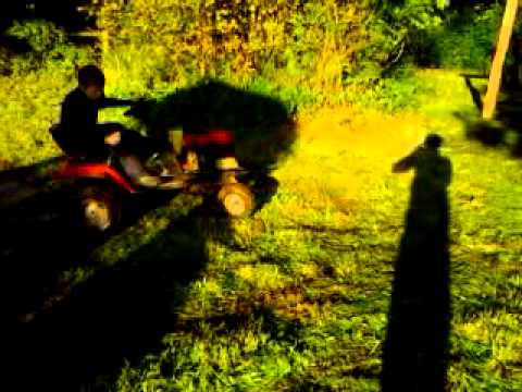 MTD Lawnflite 906 Lawn Tractor Offroading!-PART 2 - YouTube
