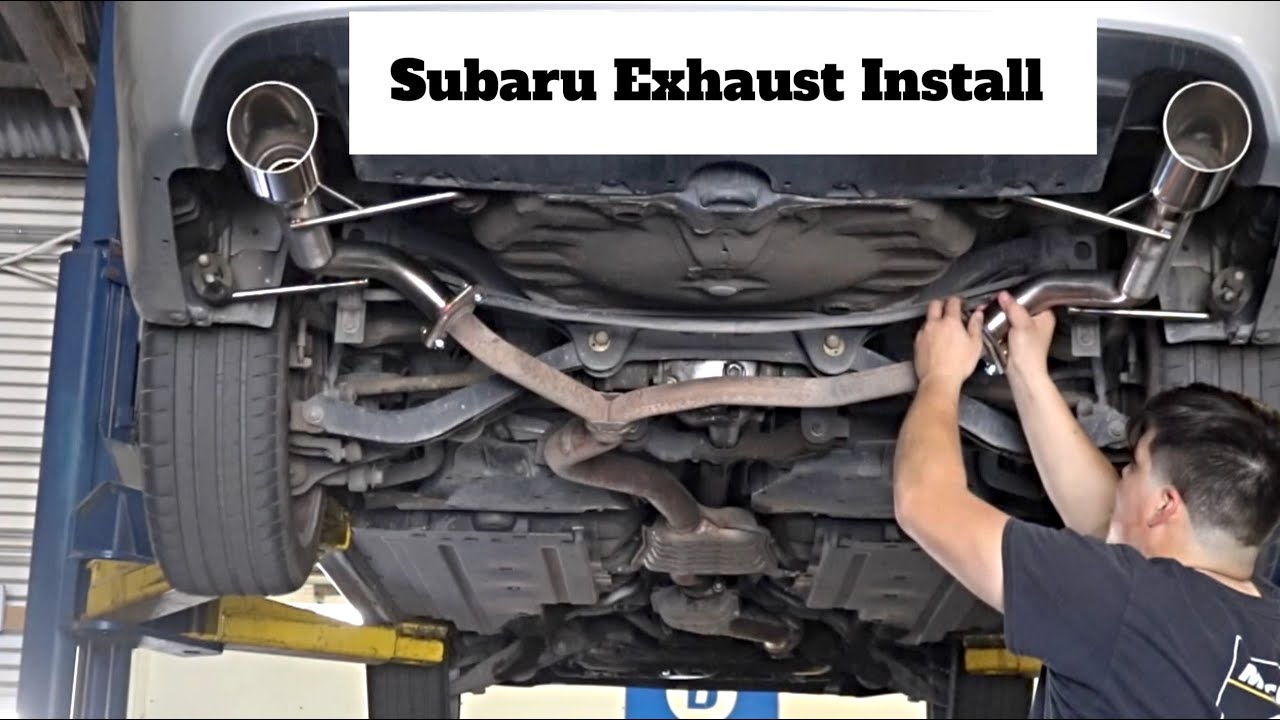 Subaru Legacy Exhaust Install and Sounds - YouTube