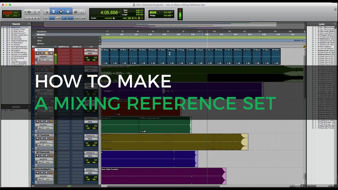 How to Make a Mixing Reference Set - UnderstandingAudio.com - YouTube