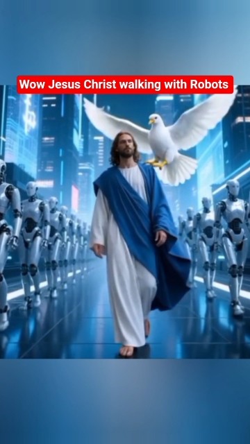 Jesus Christ walk with robots#Jesus#service#sabbath#robot#trending# ...