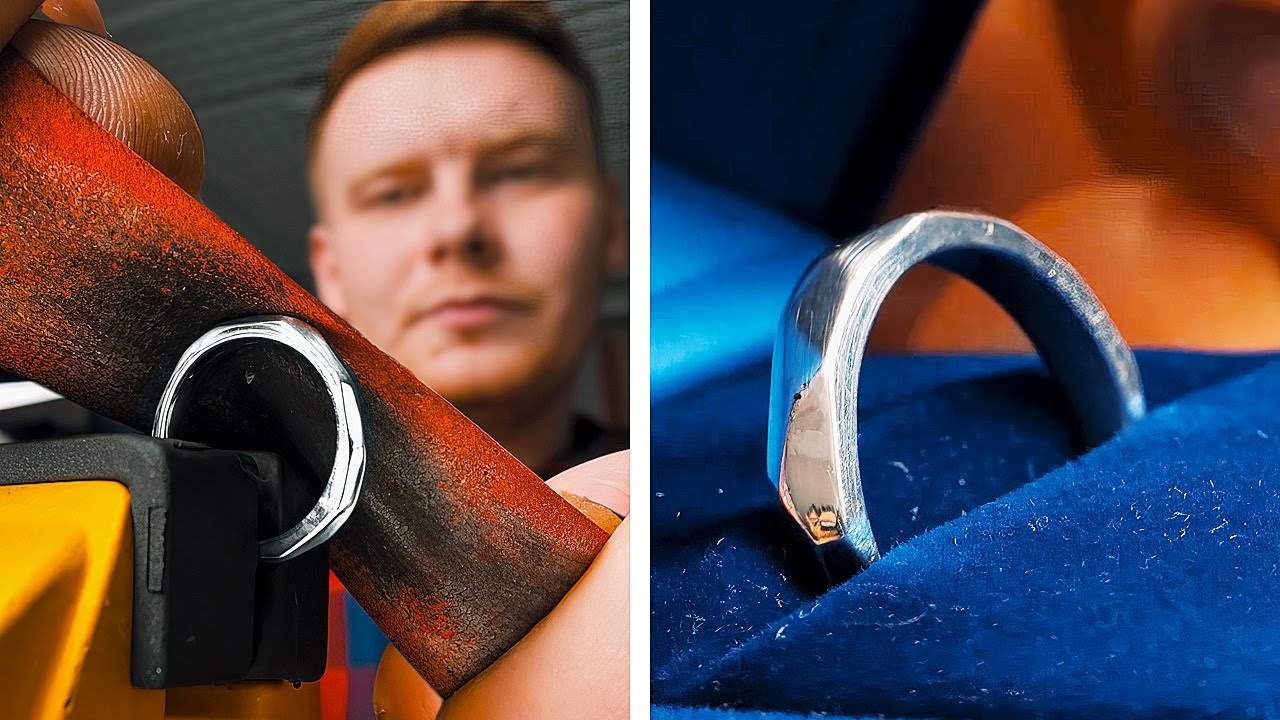 DIY WEDDING SILVER RING OUT OF OLD JEWELRY || Cool Mini Crafts From ...