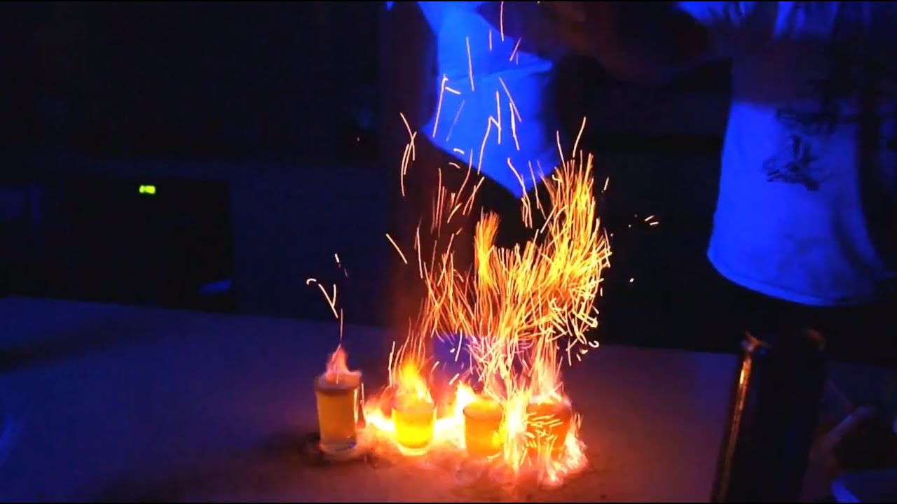 Flaming pop rocks - YouTube