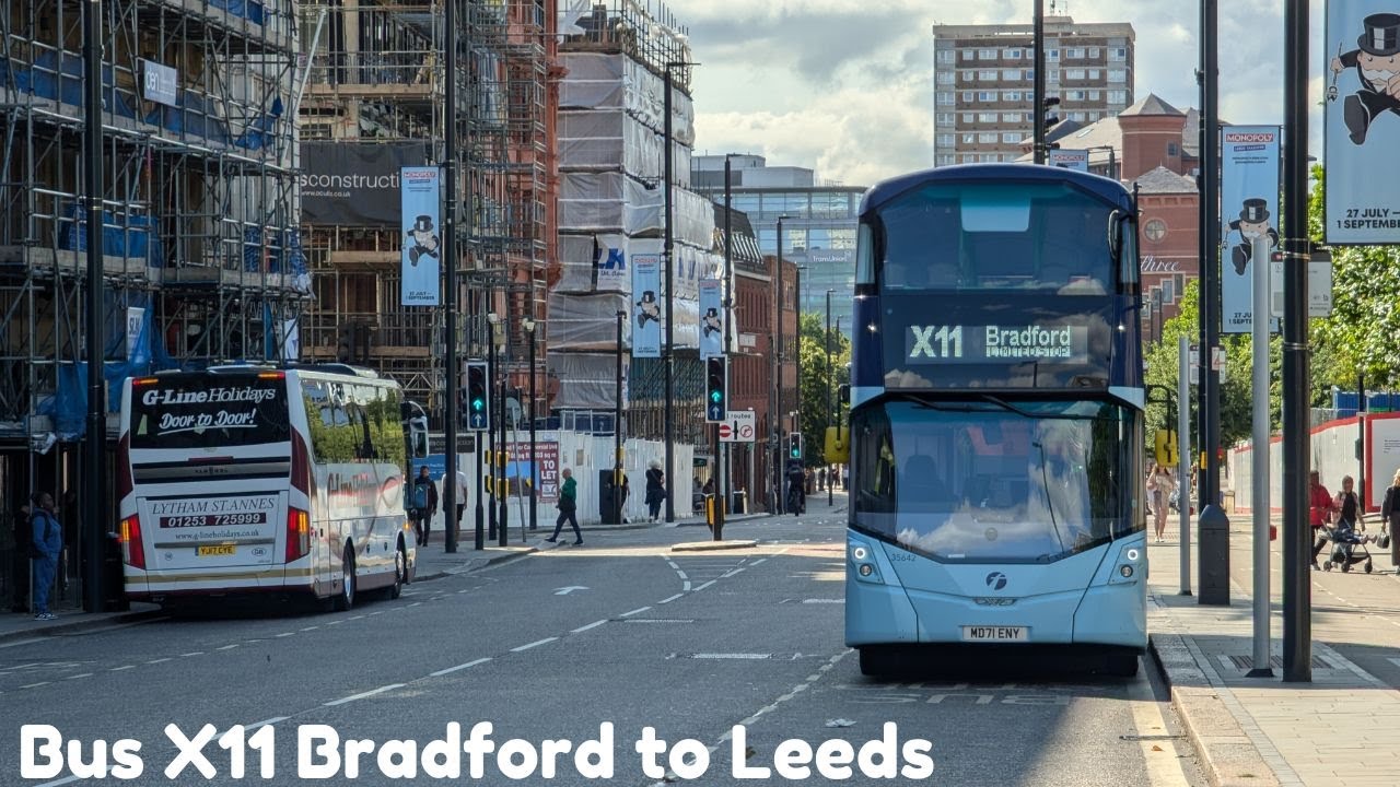 Viewers request bus X11 Bradford to Leeds | August 2024 - YouTube