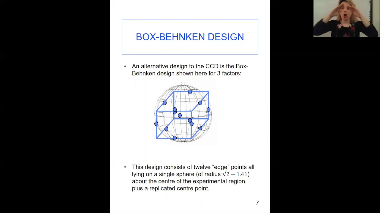Ch9_1: Response Surface Methods, B B Designs, Faced Centered CCD, PP ...