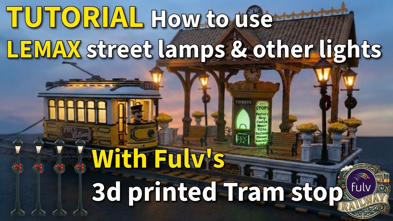 TUTORIAL HOW TO USE LEMAX STREET LAMPS AND OTHER LIGHTS WITH THE MODEL ...
