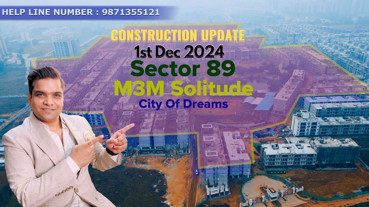 M3M SOLITUDE | SECTOR 89 | CONSTRUCTION UPDATE 🏗️ 1 DEC 23 #M3M # ...