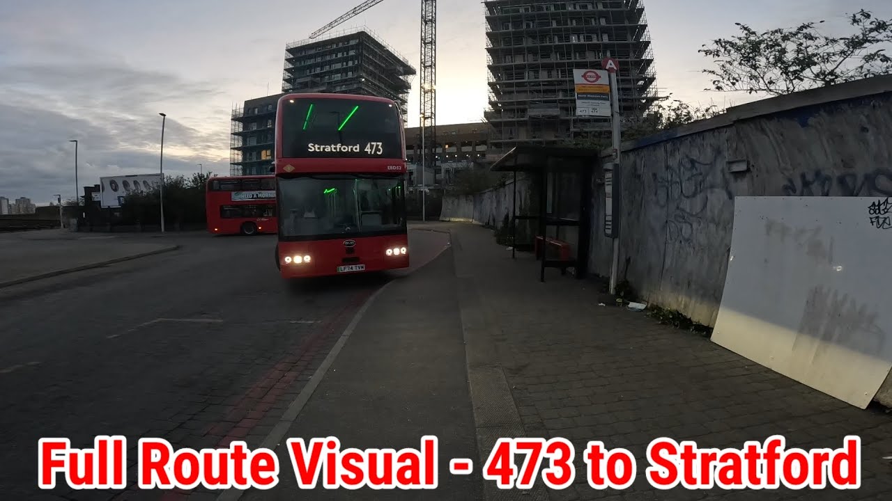 Full Route Visual | London Bus Route 473 - North Woolwich Ferry to ...
