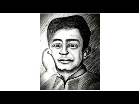 How to draw Sukanta Bhattacharya / Step by step for beginners / Easy ...
