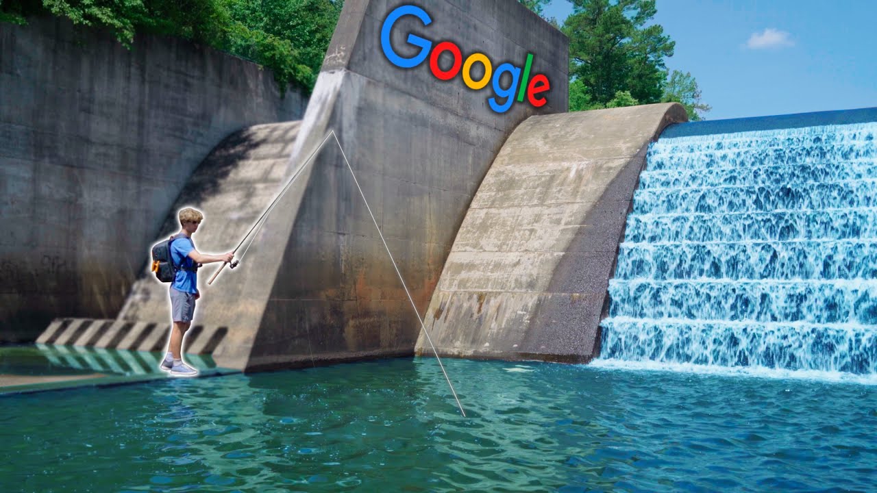 Fishing Hidden URBAN PONDS With GOOGLE MAPS! (Sketchy) - YouTube