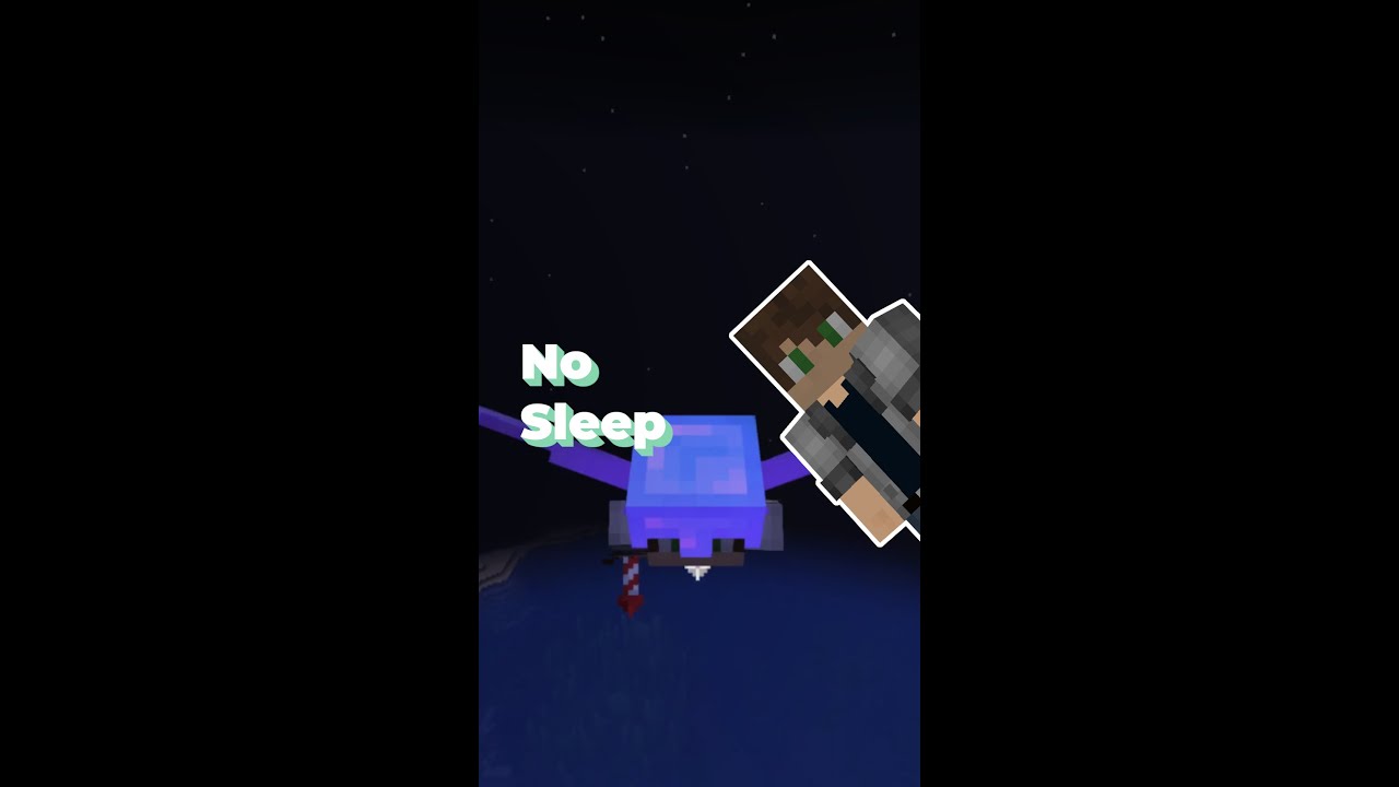 No Sleep – Minecraft 1.17 #shorts - YouTube