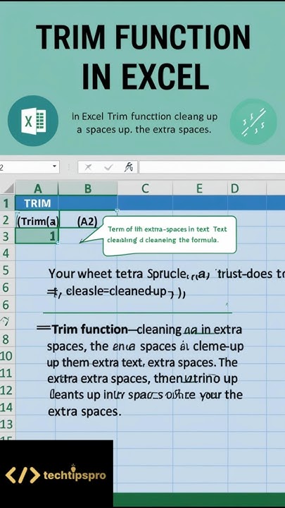 Mastering the Excel TRIM Function: Clean Up Your Data - YouTube