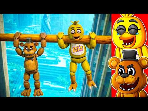 HILARIOUS FNAF RAGDOLLS in GTA 5! (Funny Animations)
