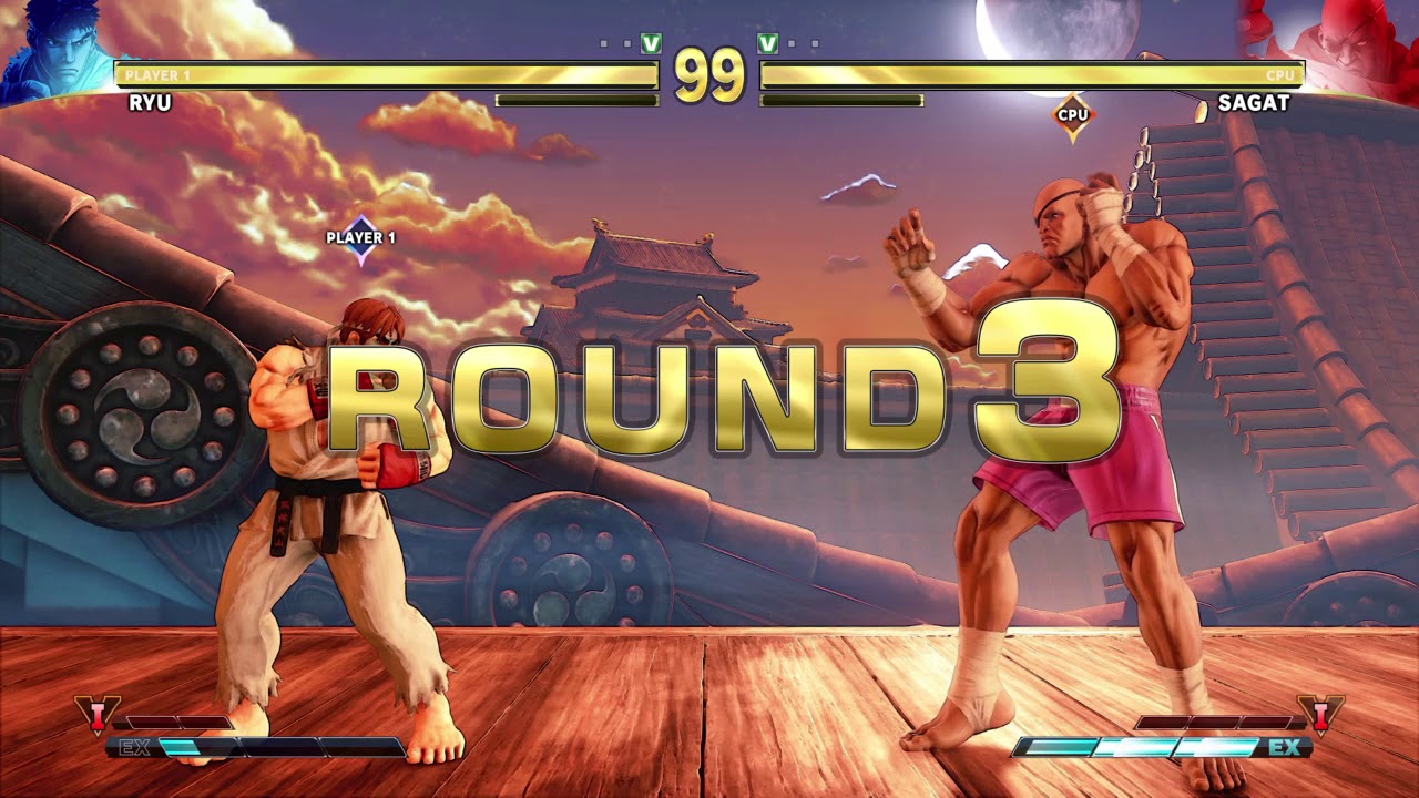 STREET FIGHTER V Ryu vs Sagat - YouTube