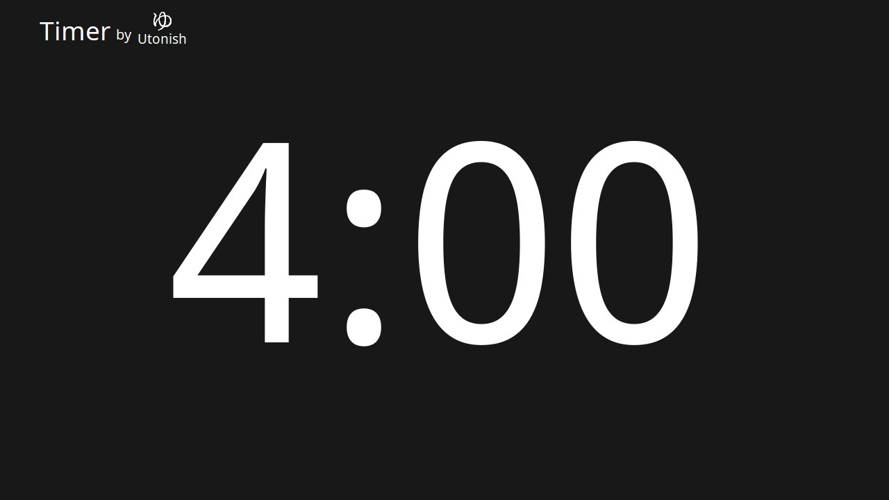 4 Minute Countup Timer - YouTube