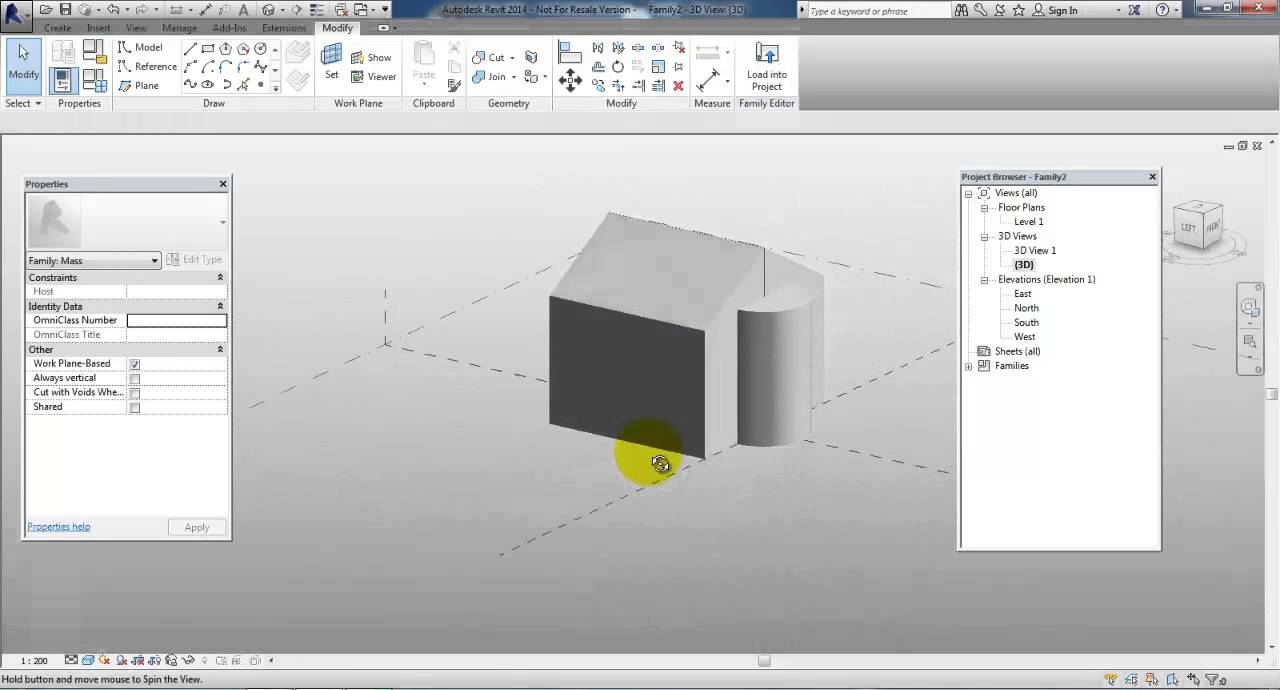 Revit 2014_Conceptual mass - YouTube
